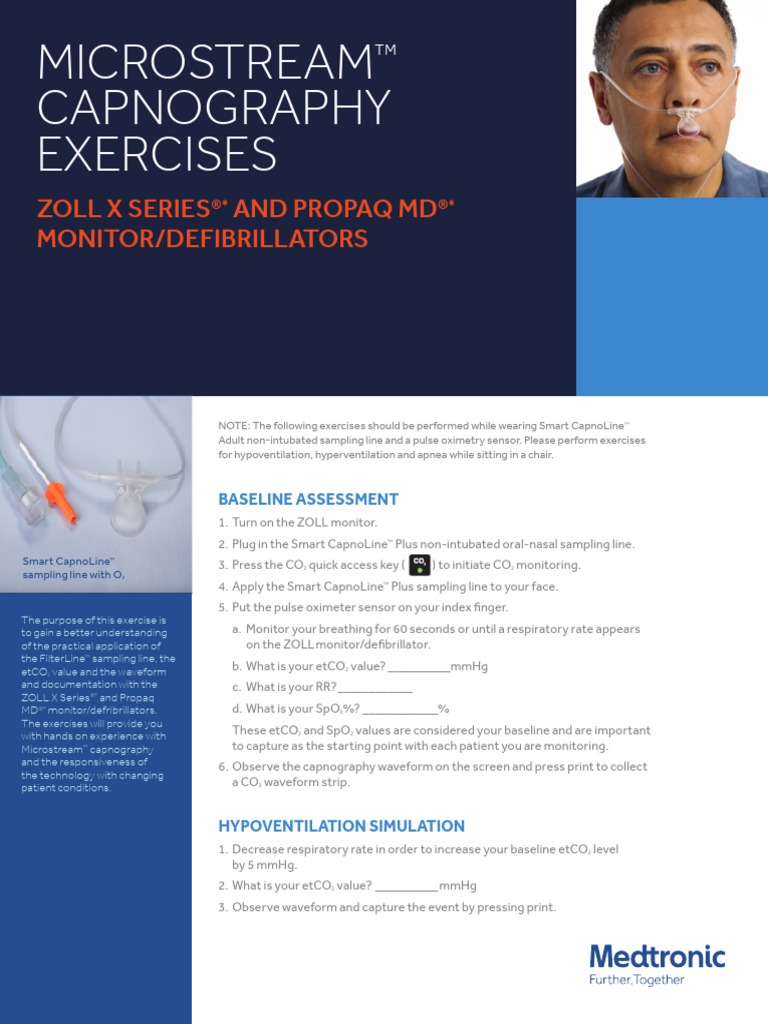Microstream Capnography Exercises Zoll X Series and Propaq | PDF ...