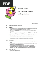 Lesson Plan For Reproduction in Plants | PDF | Pollination | Flowers