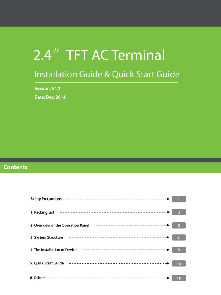 SF100 Installation Guide & Quick Start Guide V1.1 | PDF