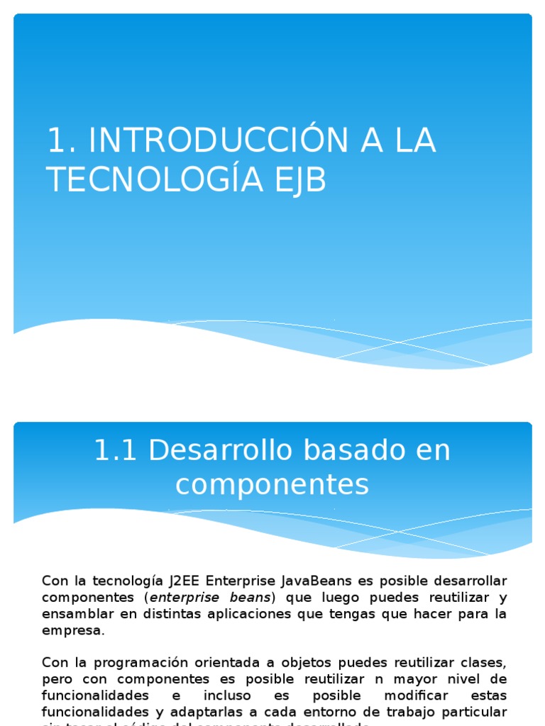 Tecnologia EJB | PDF | Enterprise Java Beans | Plataforma Java