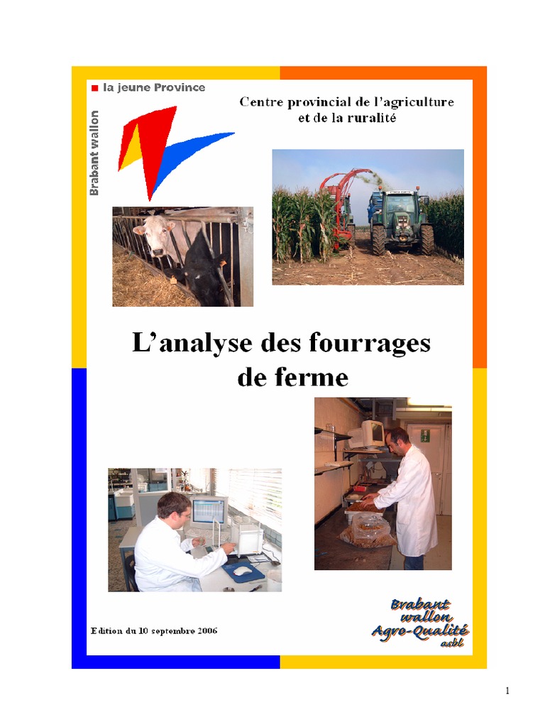 Analyse des fourrages en agriculture | PDF | Glucide | Lignine
