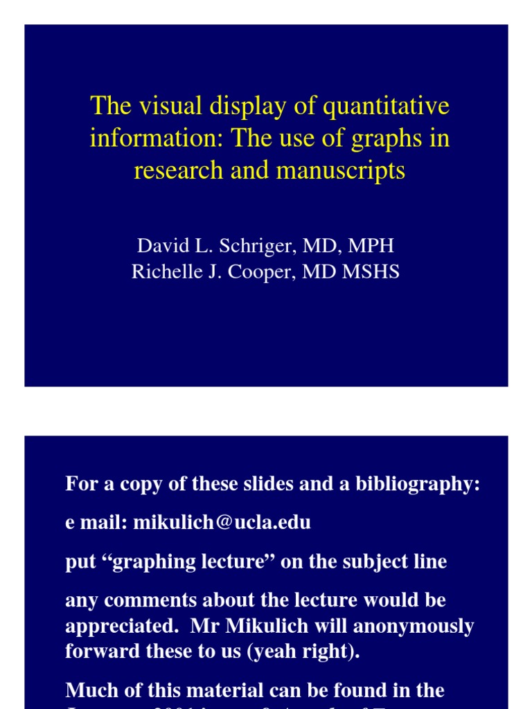Visual Display of Quantitative Information | PDF | Teaching Methods ...