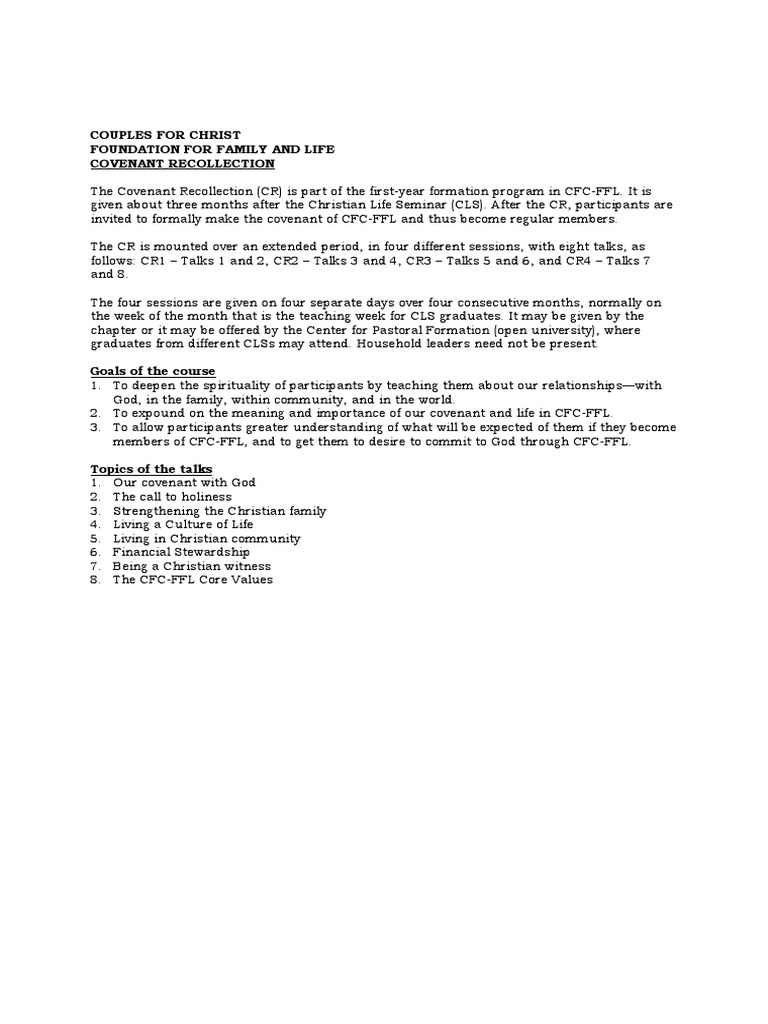 Covenant Recollection Revised 2011 | PDF | Confession (Religion ...