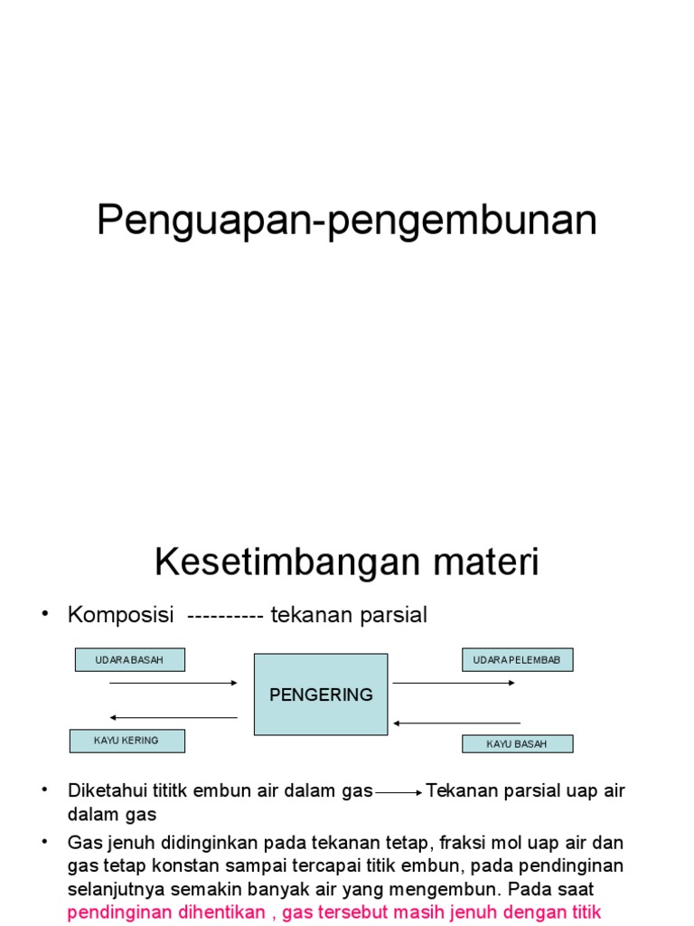 Penguapan Pengembunan 5 2 | PDF | Pressure | Water
