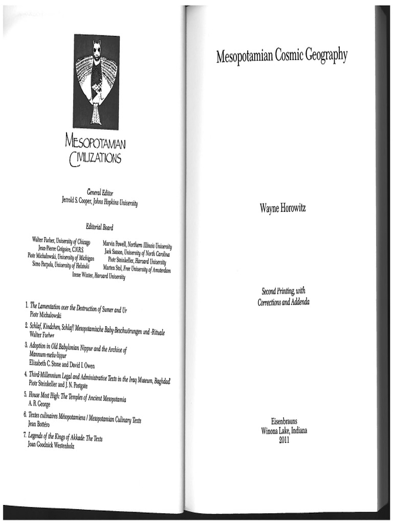 Mesopotamian Cosmic Geography | PDF