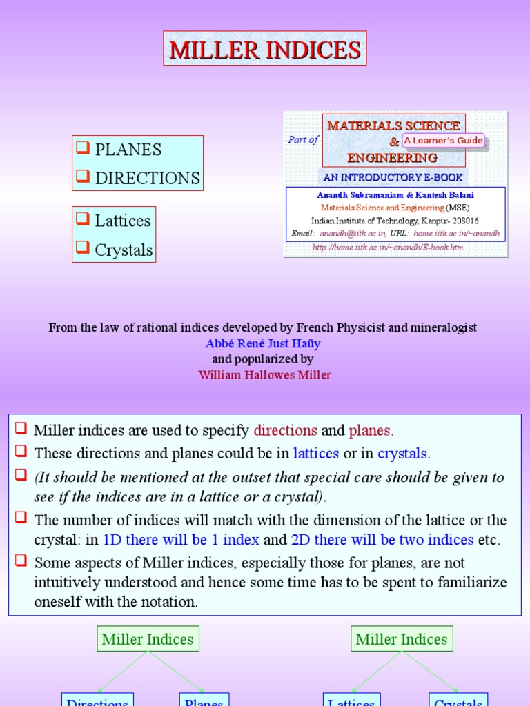 Miller_Indices of Planes, Directions | Crystal Structure | Mineralogy