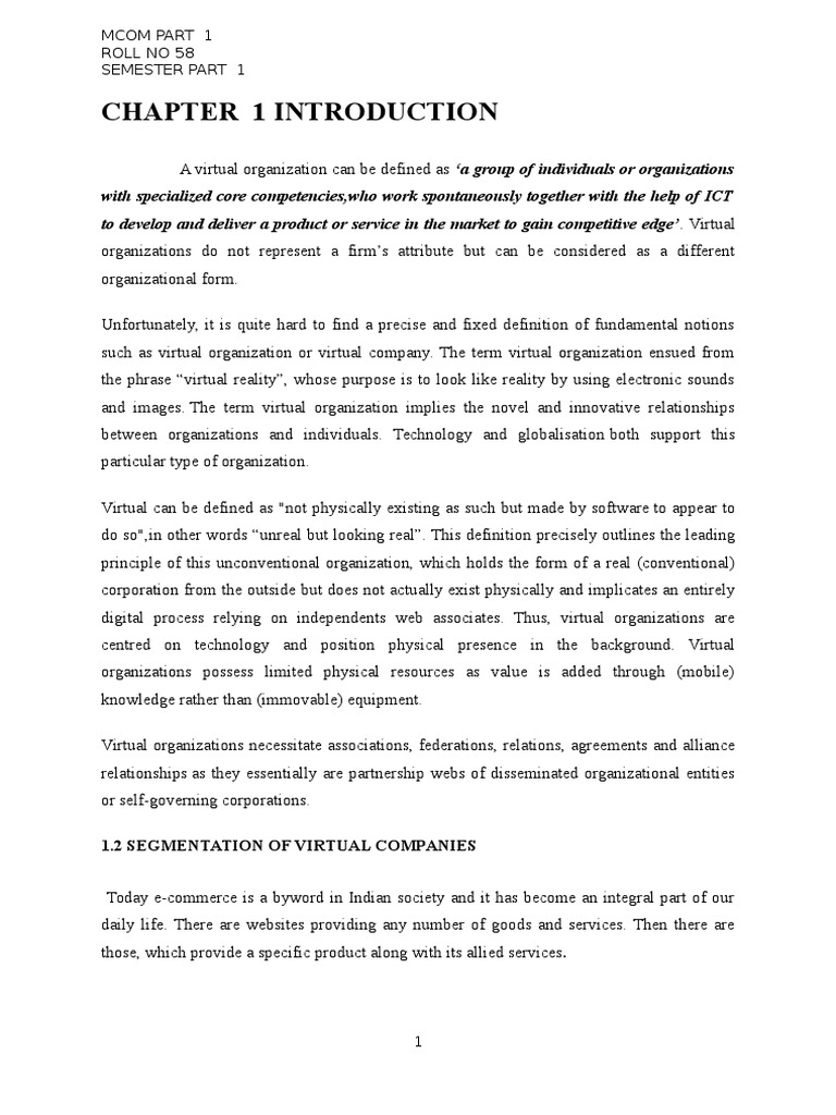 Strategic Management A Case Study On Virtual Organisation | PDF | Debit ...