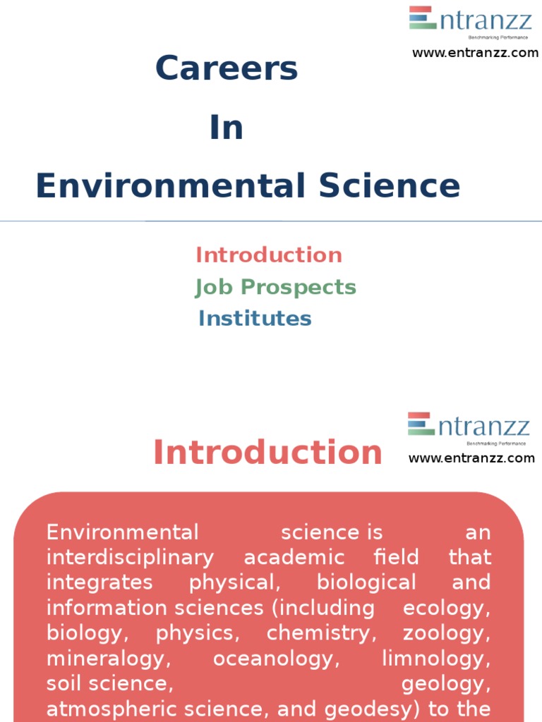 Careers in Environmental Science | PDF | Science & Mathematics