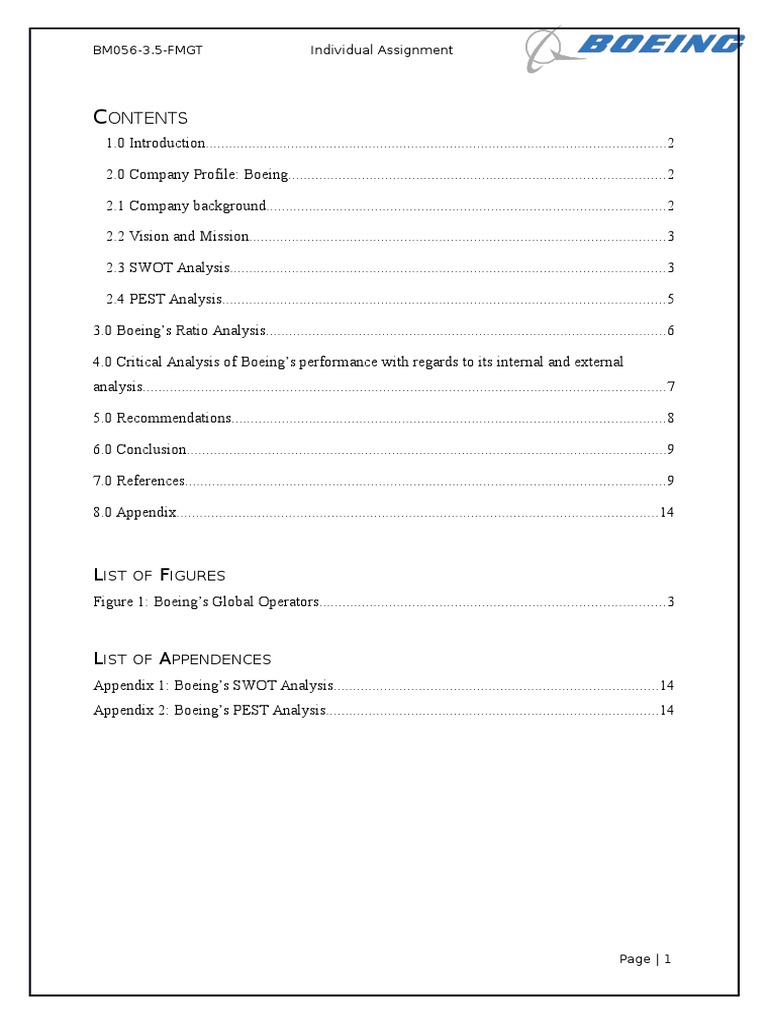 Financial Management: Boeing Case Study | PDF | Boeing | Strategic ...