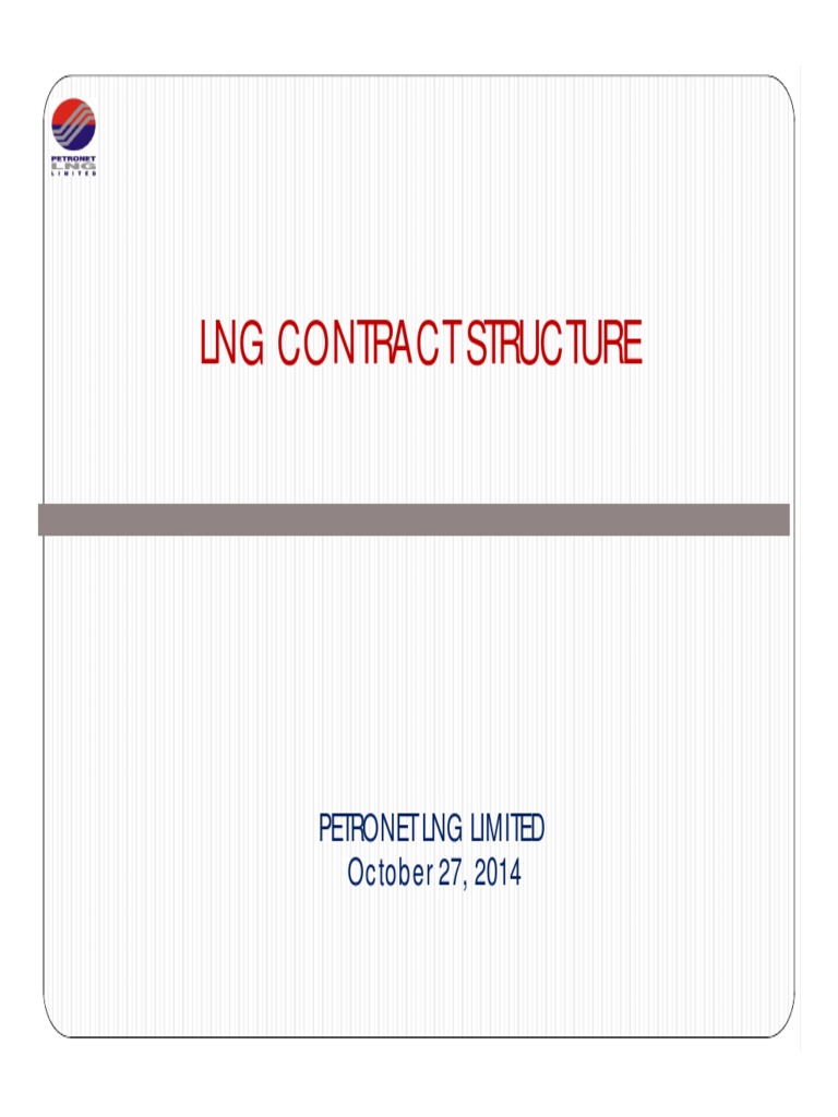 LNG Contract Structure | PDF | Liquefied Natural Gas | Natural Gas
