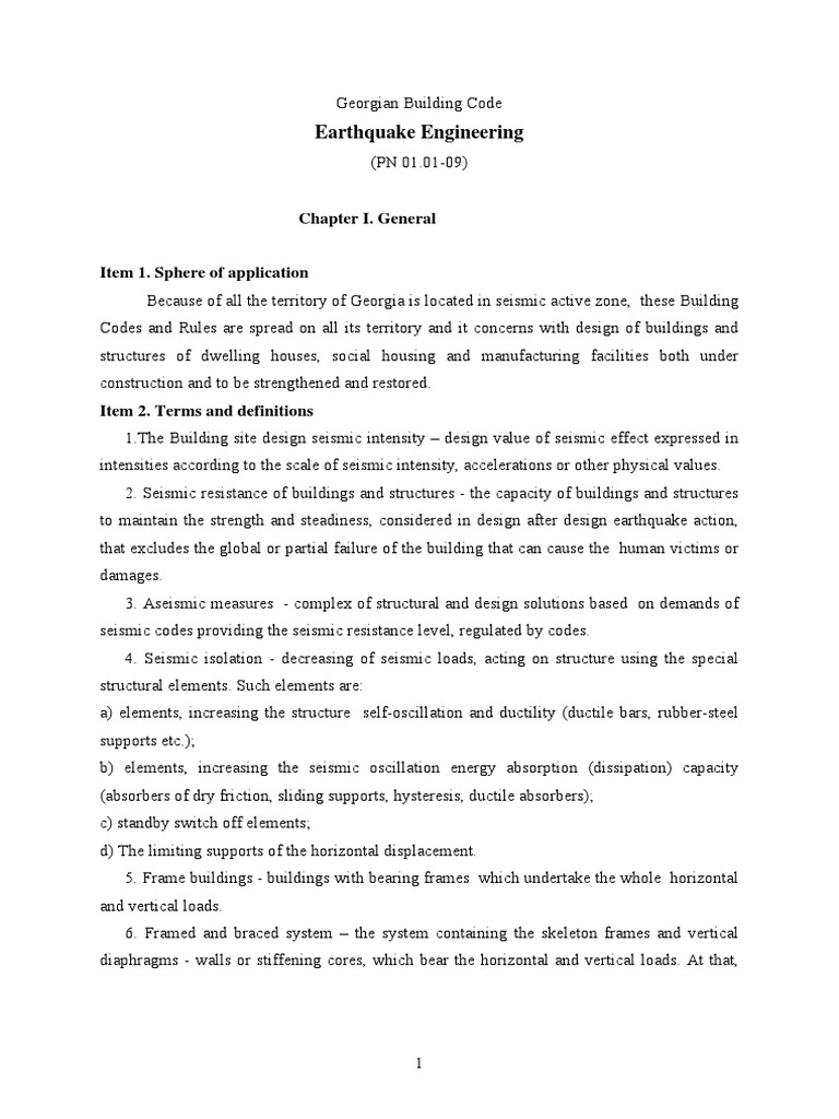 Georgian Earthquake Building Codes | PDF | Deep Foundation | Earthquake ...