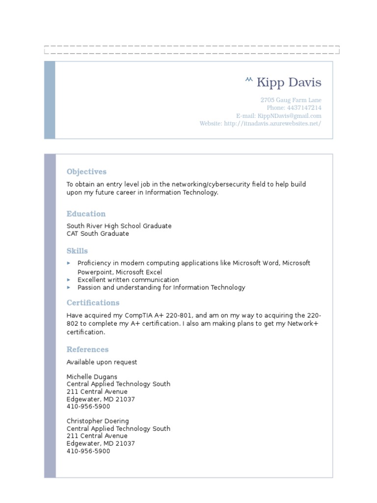 Kipp's Resume | PDF
