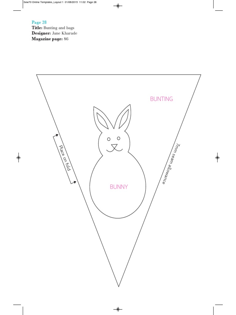 Bunting: Title: Bunting and Bags Designer: Jane Kharade Magazine Page ...