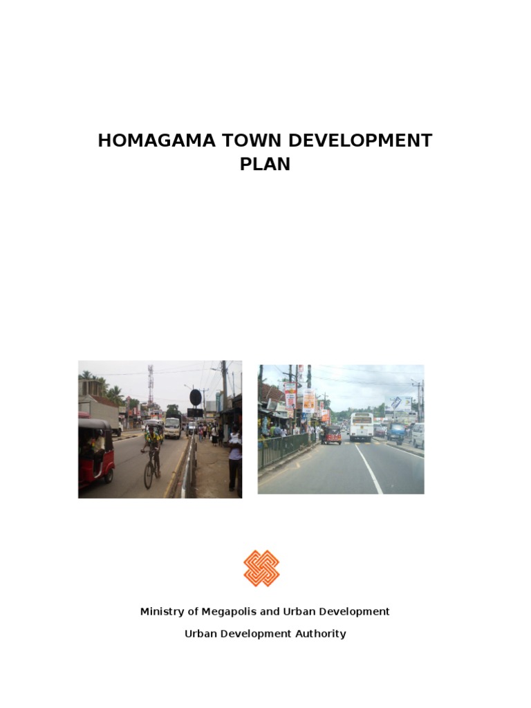 Homagama Town Development Plan Overview | PDF | Bus | Infrastructure