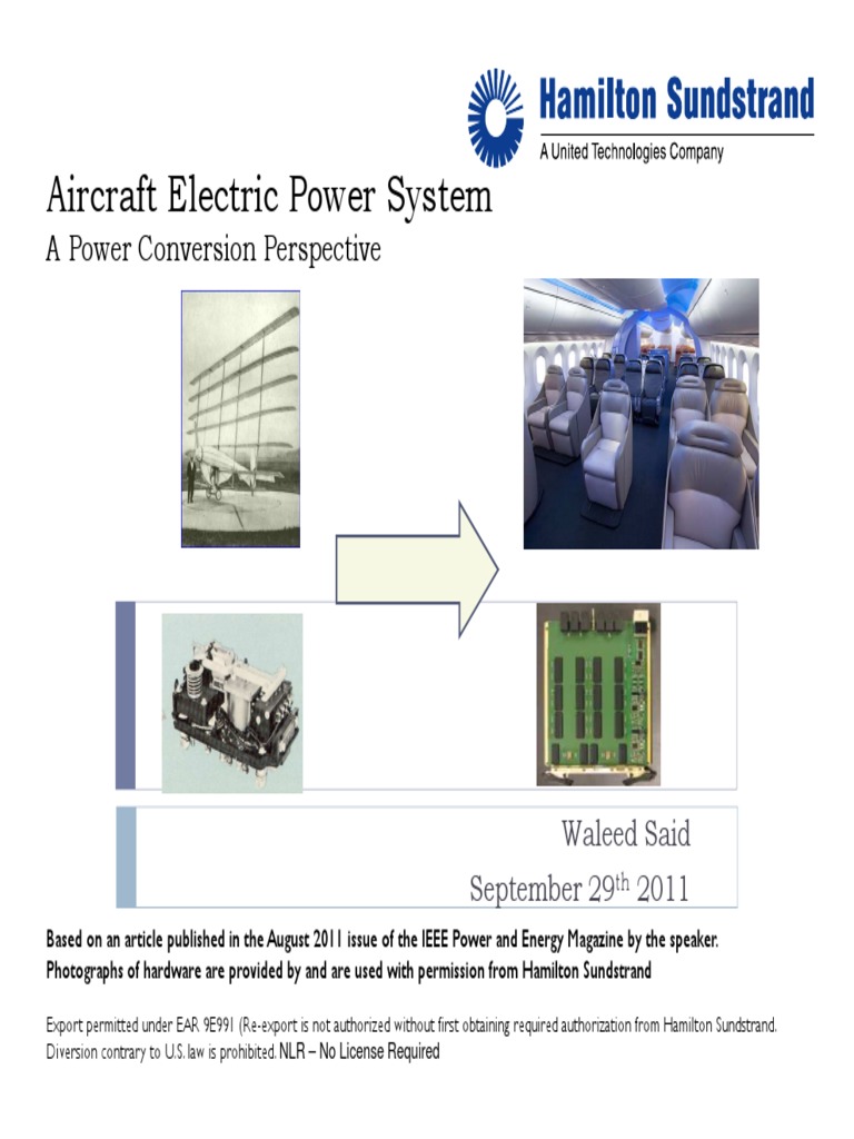 Aircraft Electrical Systems - A Conversion Perspective | Power ...