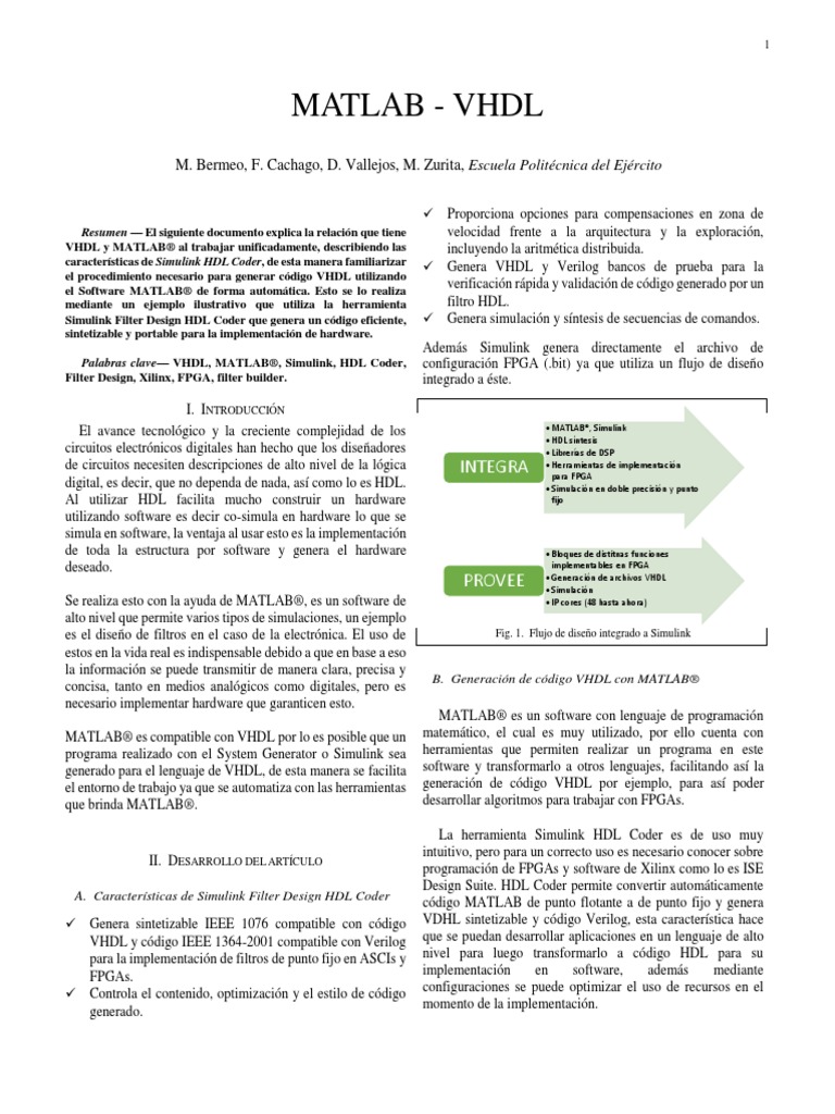Matlab VHDL | PDF | Vhdl | Matlab