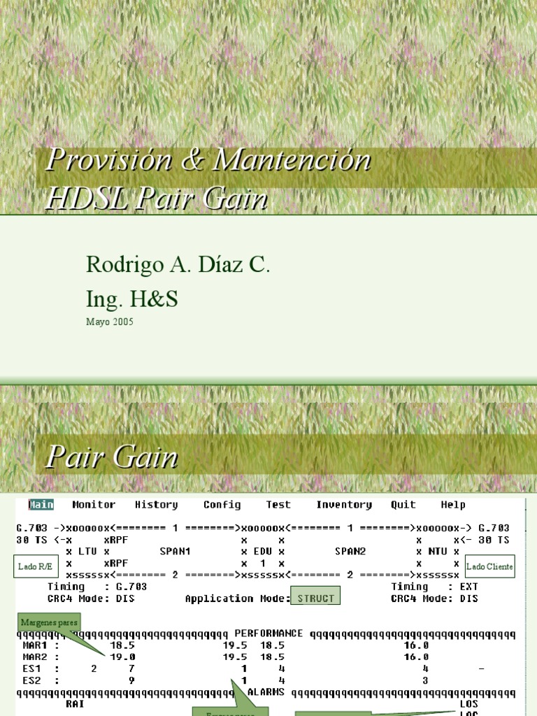 Diagnóstico y Alarmas en Pair Gain | PDF | Arquitectura de Computadores ...