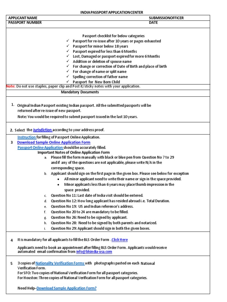 Bls Us Passport Checklist | PDF | Notary Public | Permanent Residence ...