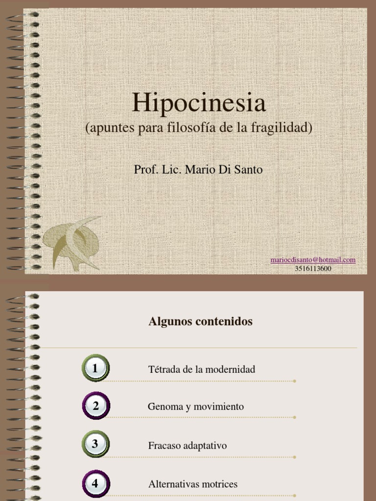 Hipocinesia | PDF | Educación Física | Evolución
