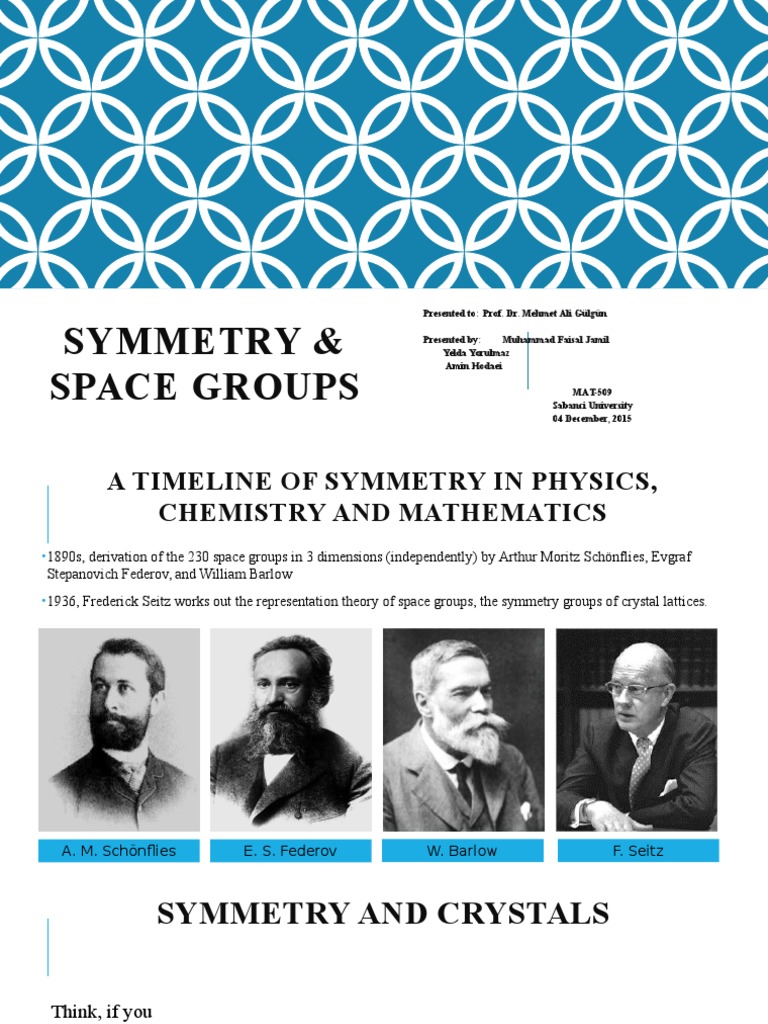 Symmetry & Space Groups | PDF | Ferroelectricity | Crystal Structure
