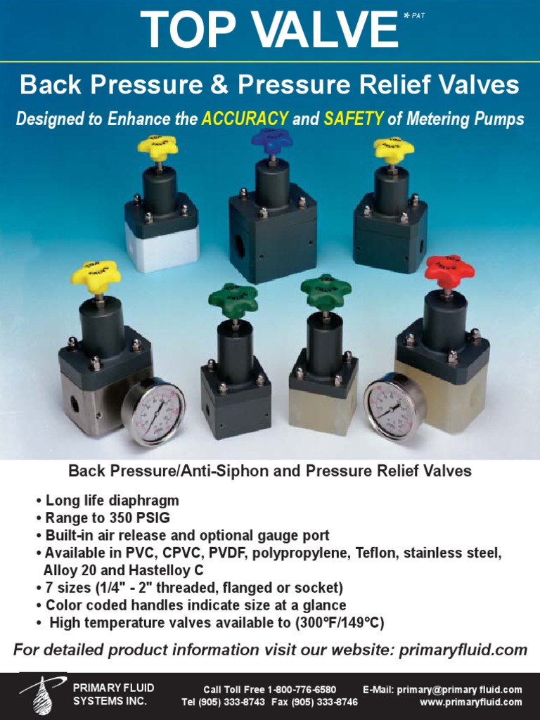 Top Valve Brochure | PDF | Valve | Gas Technologies