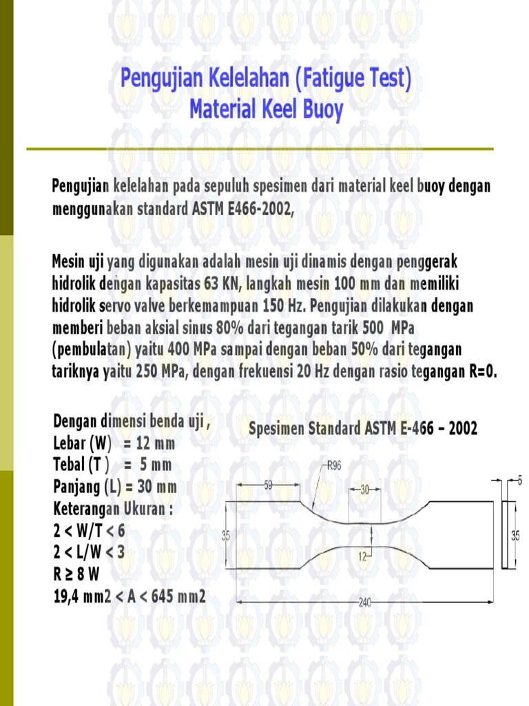 Fatigue Test | PDF | Sains & Matematika