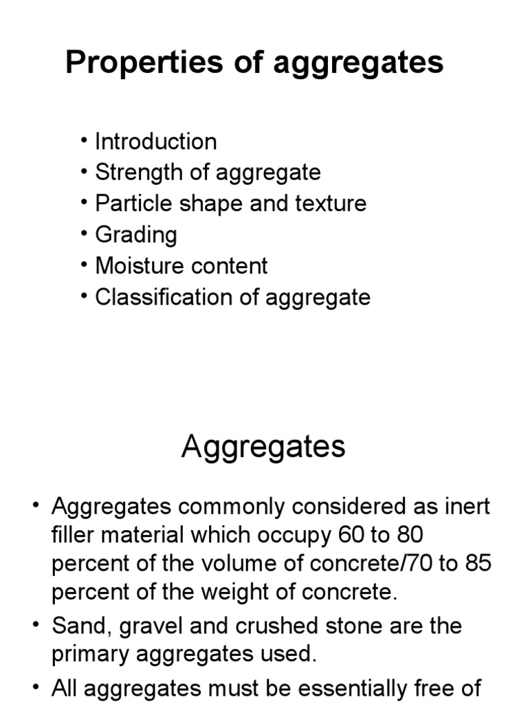 Properties of Aggregates | Construction Aggregate | Porosity