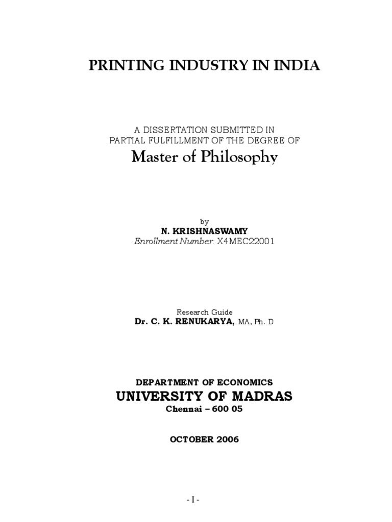 Printing Industry in India | PDF | Economic Growth | Equity (Finance)