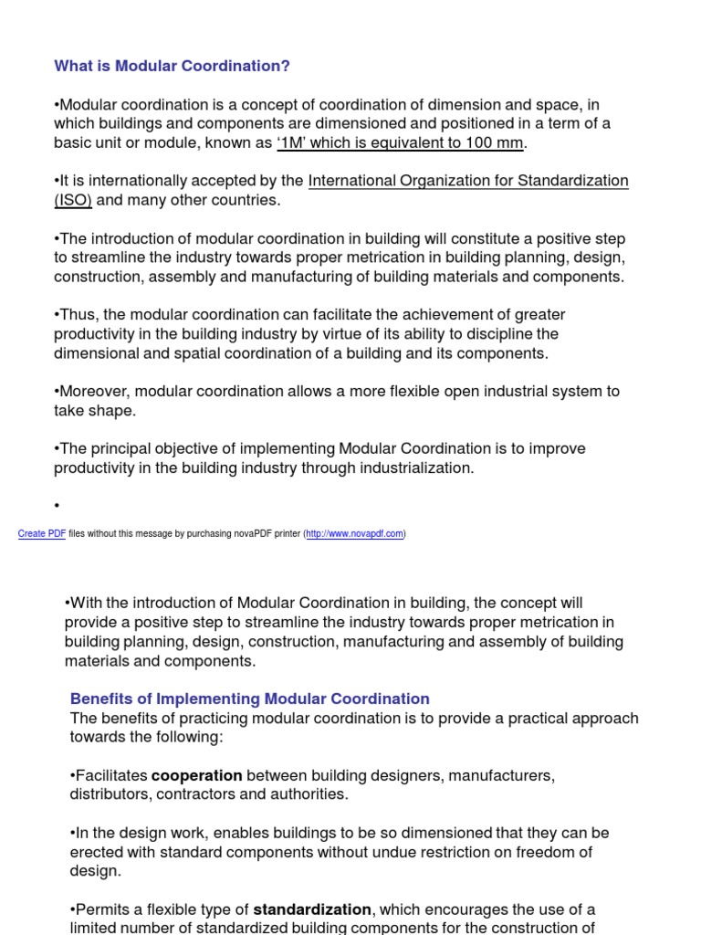 The Benefits of Modular Coordination: Streamlining the Construction Industry through ...