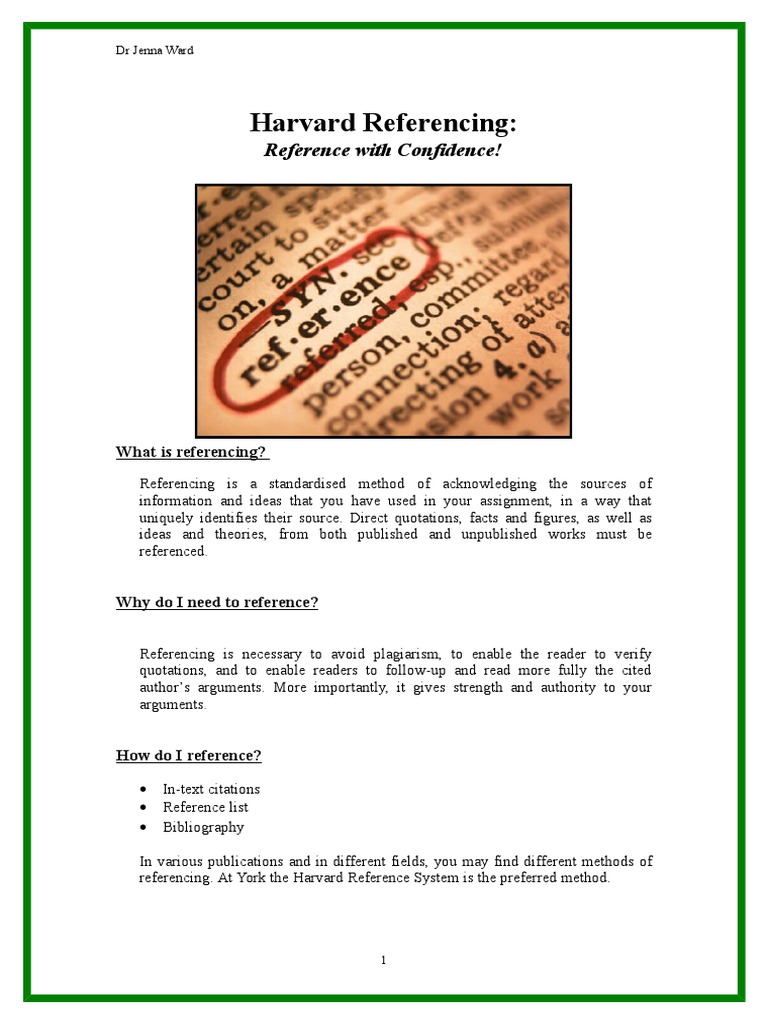 Harvard Referencing Guide for Figures | PDF | Citation | Academia