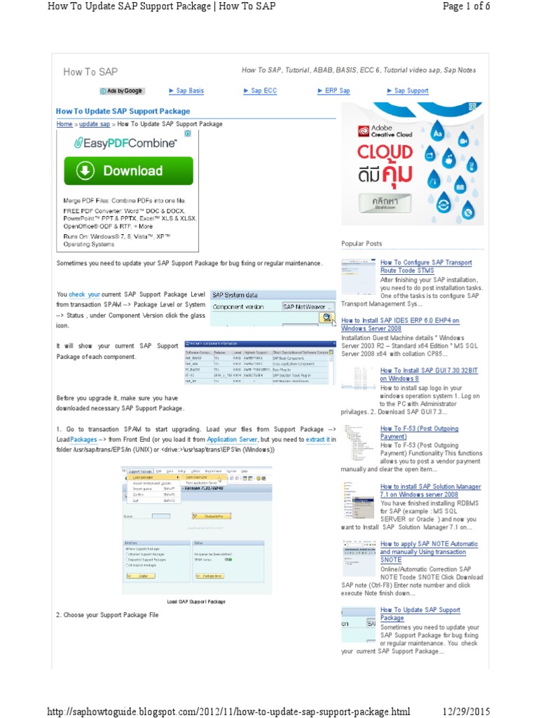 Step by Step - Update SAP - BASIS | PDF | Microsoft Windows | Kernel (Operating System)