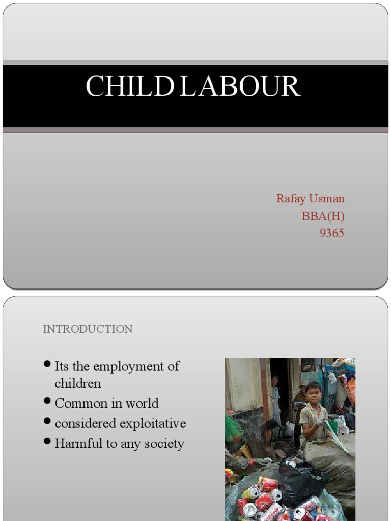 Child Labor in Pakistan | PDF