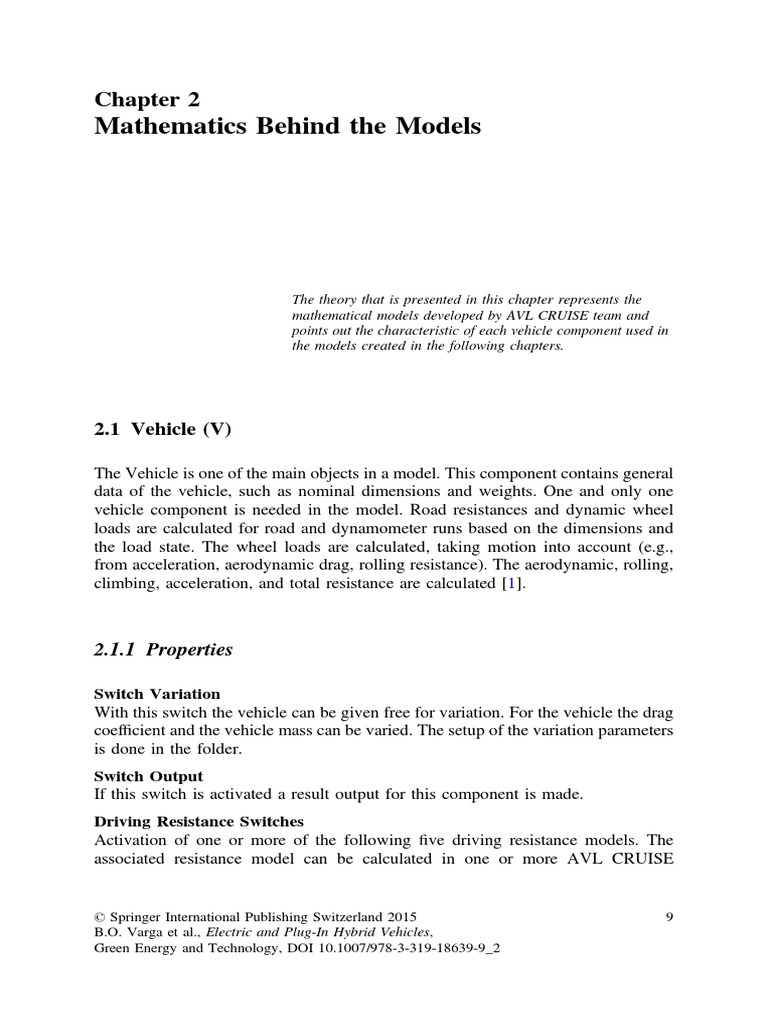 AVL Cruise Math Models c2 | PDF | Transmission (Mechanics) | Clutch