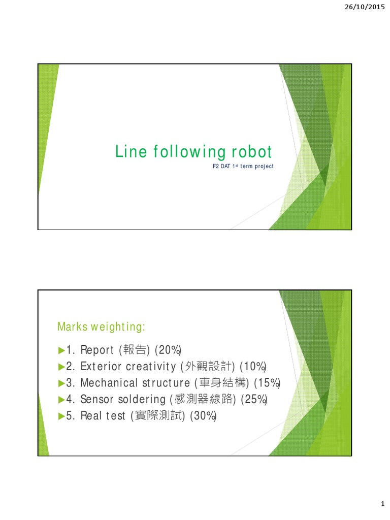 Line Following Robot Project Guide | PDF | Business