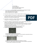 Capacitors Worksheet | PDF