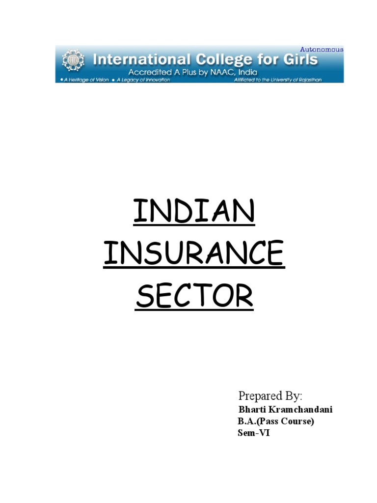 Indian Insurance Sector | PDF | Insurance | Life Insurance