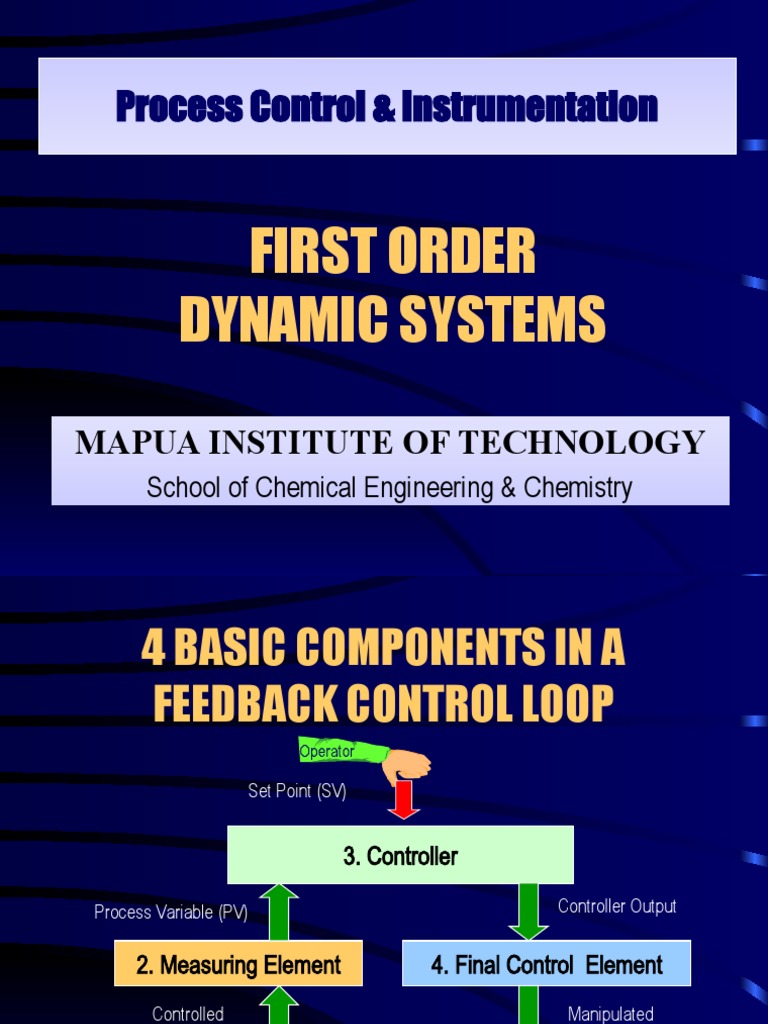 First and Second Order Dynamic Systems | PDF | Damping | Control Theory