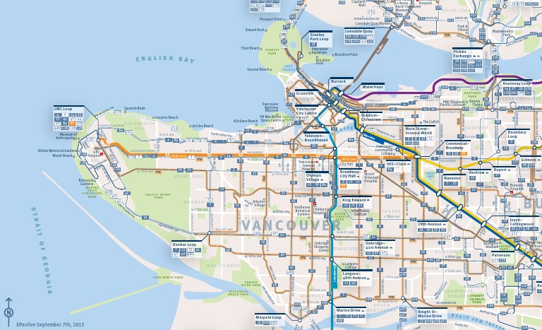 Vancouver Transit Map Overview | PDF