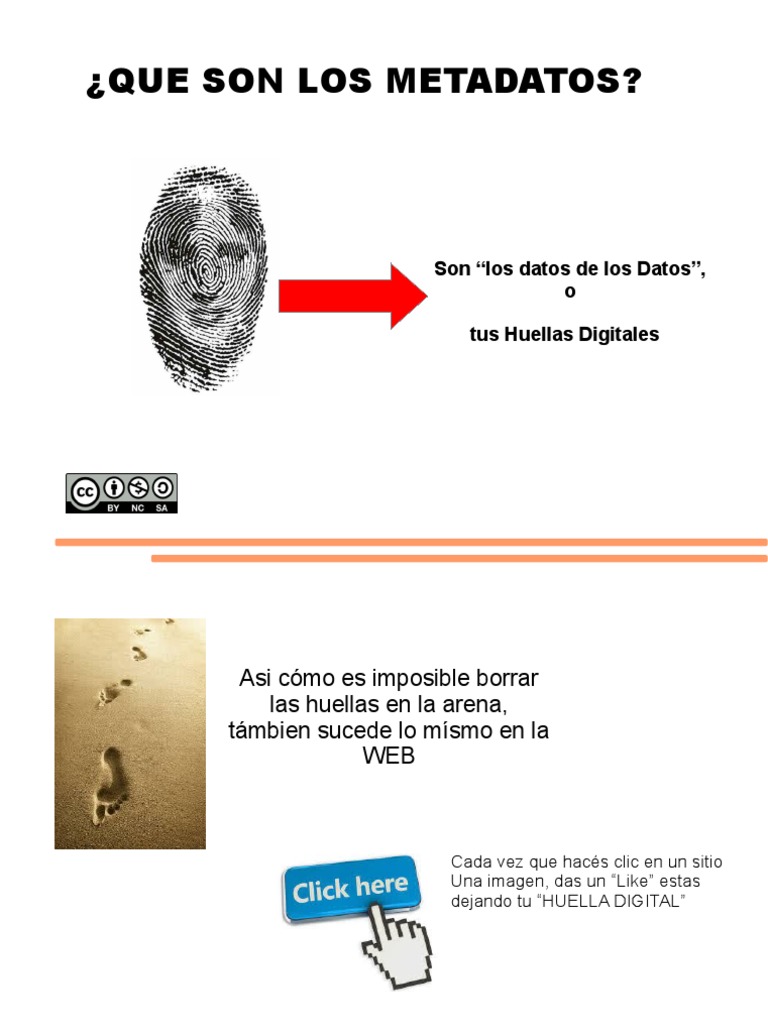 ¿Que Son Los Metadatos?: Son “los datos de los Datos”, o tus Huellas ...