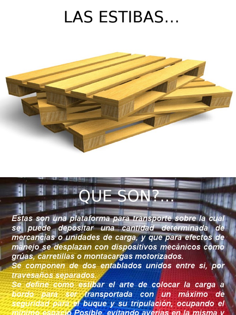 Tipos y Usos de Estibas en Almacenamiento | PDF | Paleta | Máquina ...