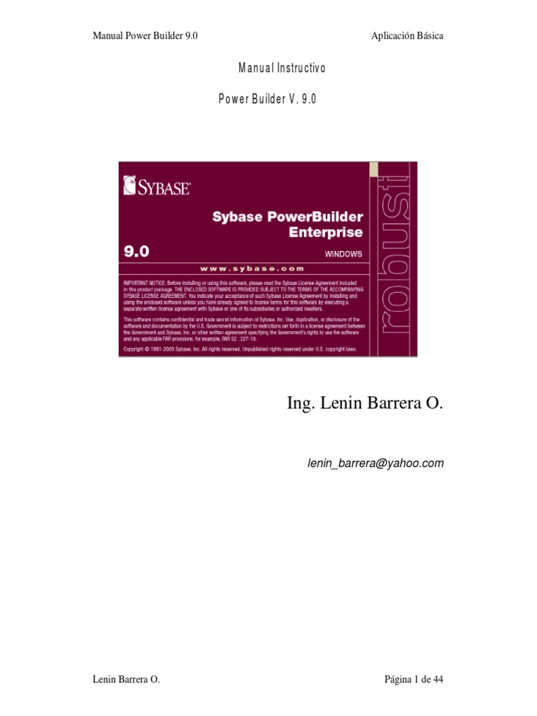 Manual de Power Builder 9 1 Español | PDF | Ventana (informática ...
