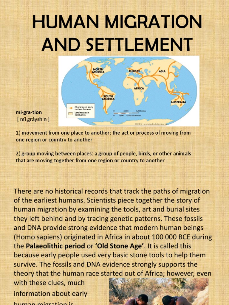 Early Human Migration & Stone Age | PDF | Stone Age | Writing