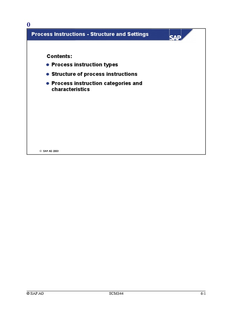 Process Instruction Types Structure of Process Instructions Process ...