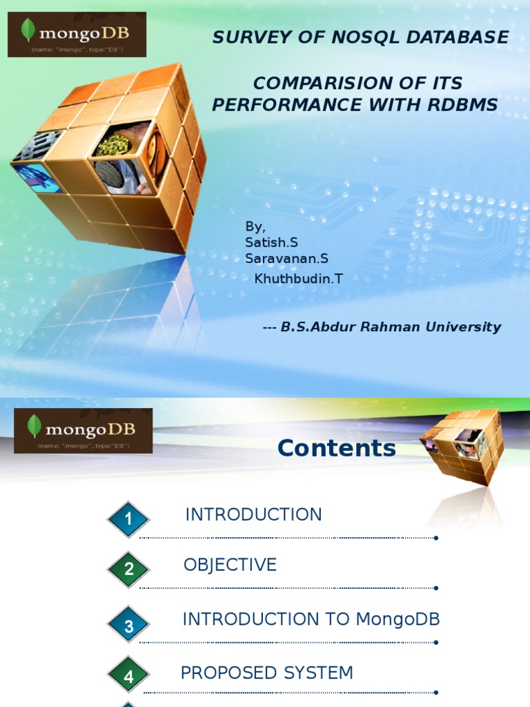 PPT | PDF | Mongo Db | No Sql