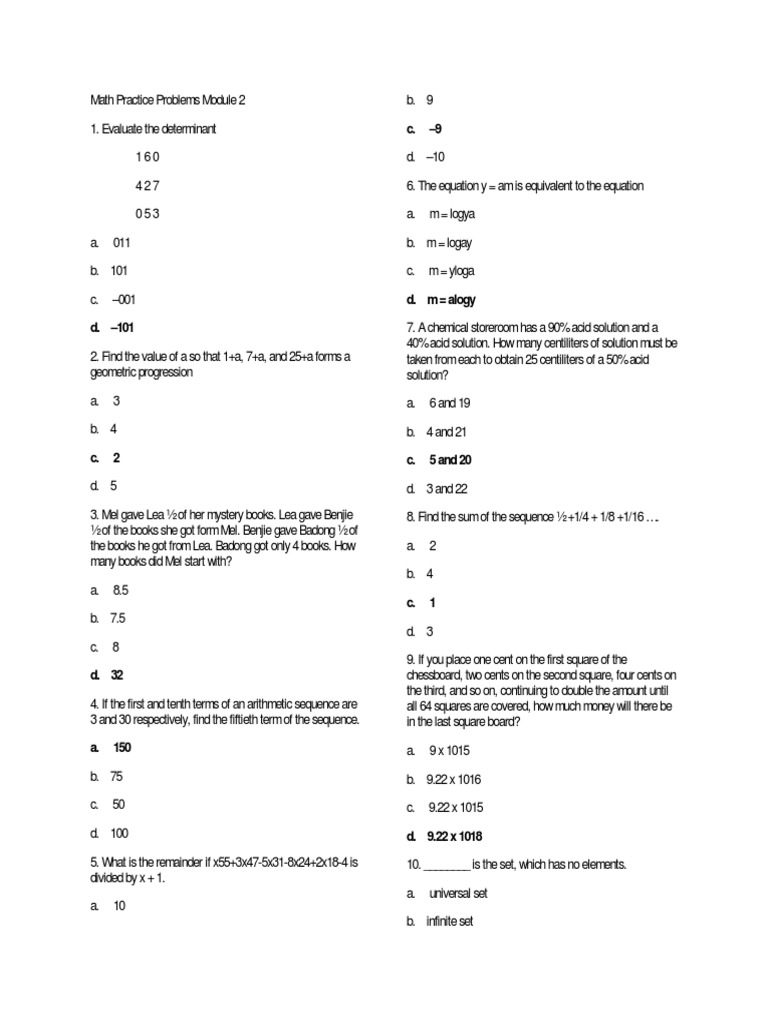 Math Practice Module | Download Free PDF | Rectangle | Area