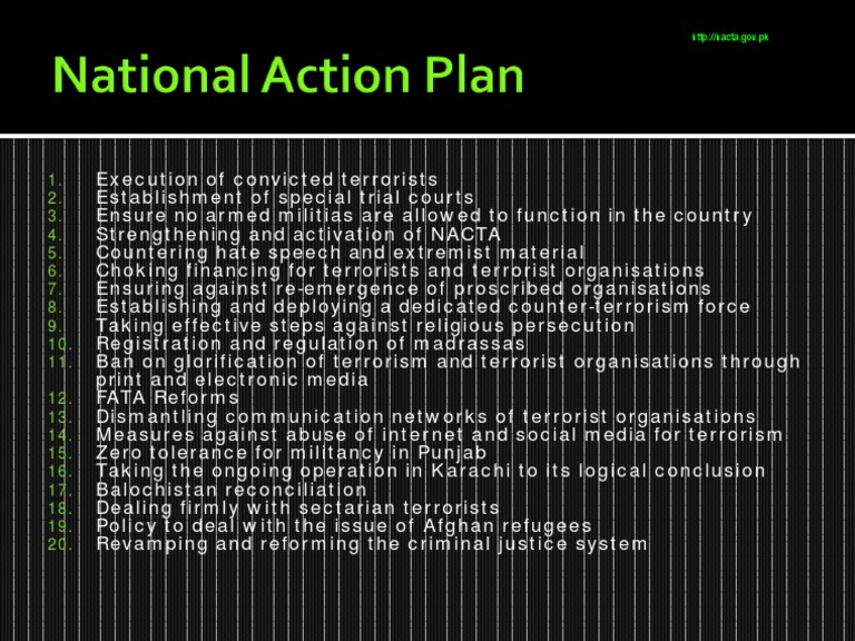 National Action Plan NACTA Pakistan | PDF | Violence | Human Rights