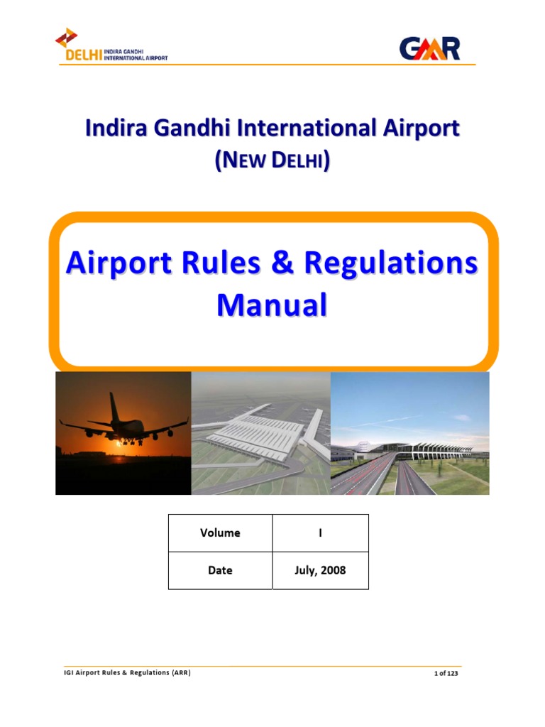 Airport Rules Regulations - 1.1-July08 | PDF | Airport | Traffic