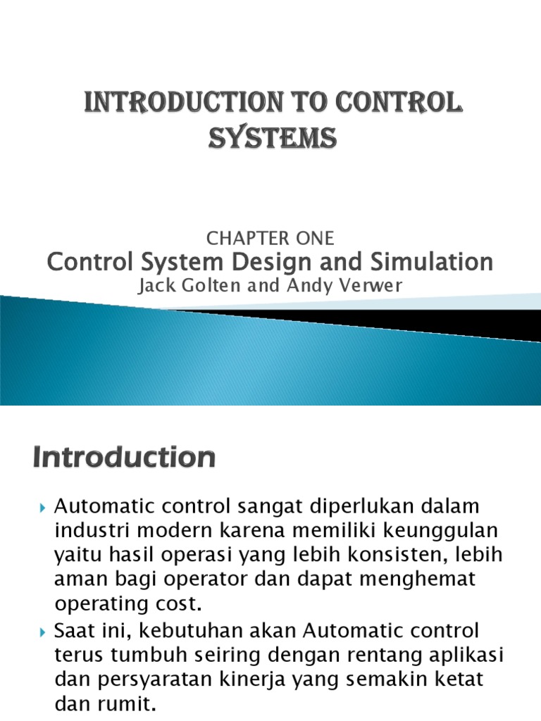Introduction To Control Systems | PDF