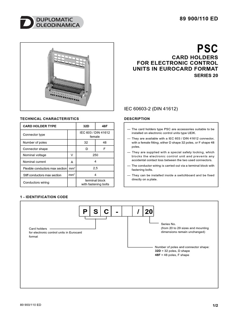 IEC 60603-2 (DIN 41612) : Series 20 | PDF | Technology & Engineering