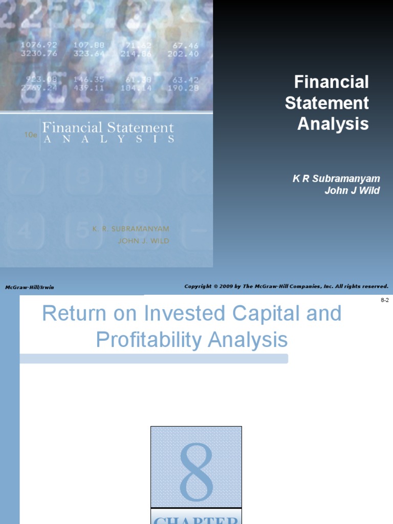 Chapter 08, Financial Statment Analysis | PDF | Equity (Finance) | Revenue